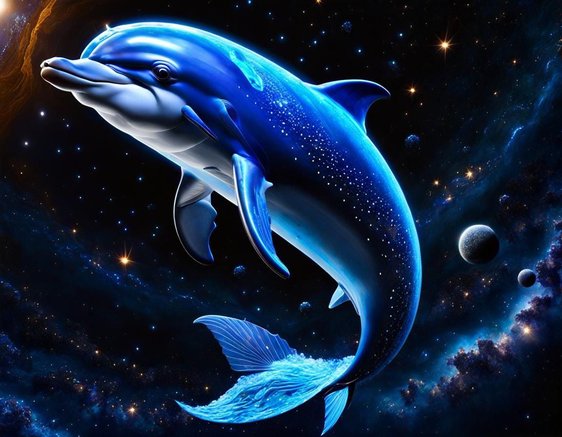 Space Dolphin - AI Generated Artwork - NightCafe Creator
