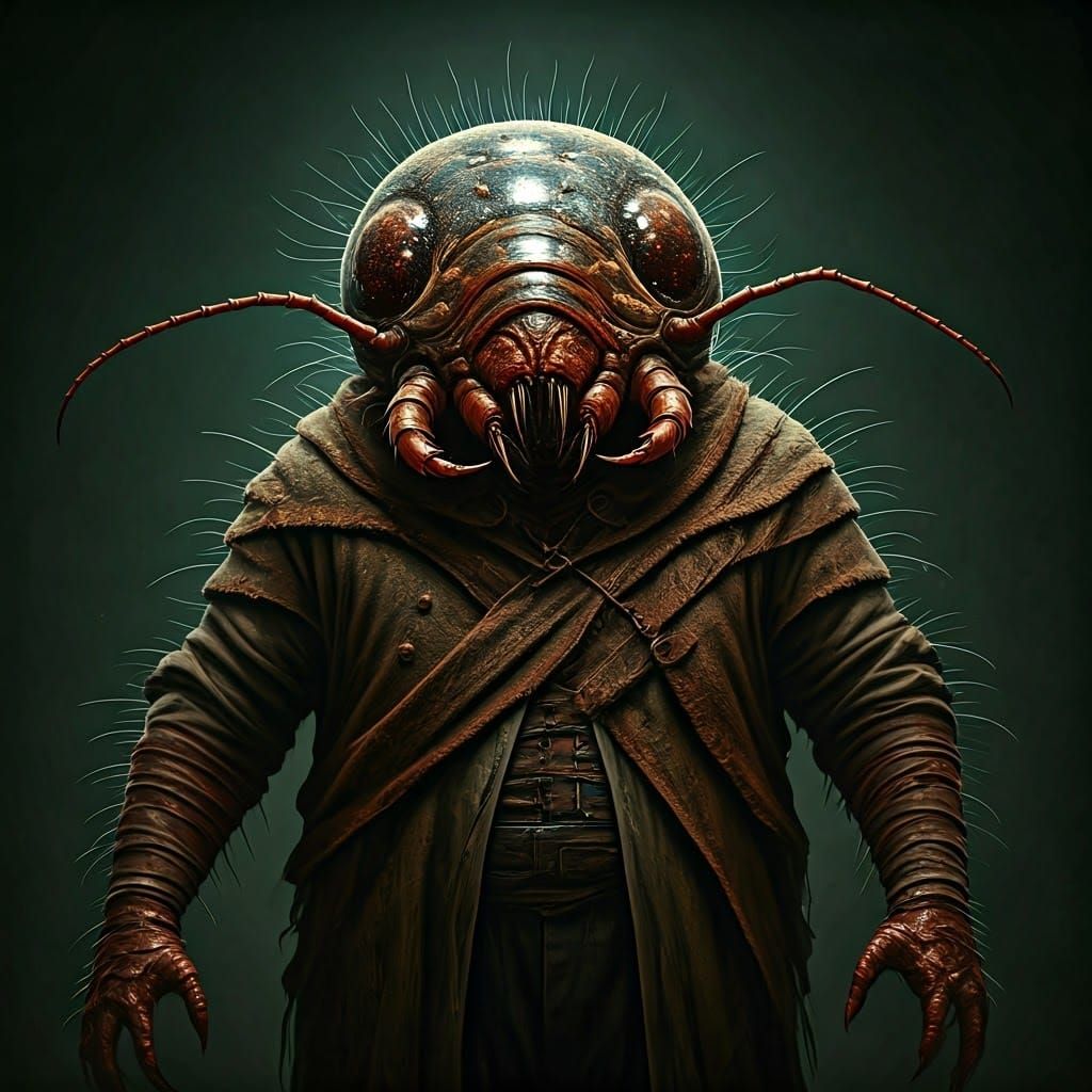 Gigantic Centipede Humanoid Monstrosity with Horri... - AI Art