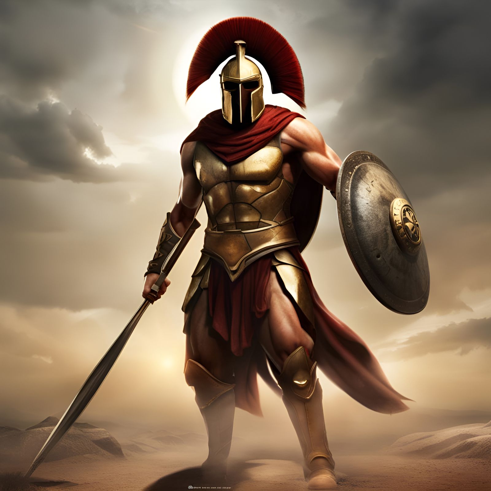 Spartan Hero - AI Generated Artwork - NightCafe Creator
