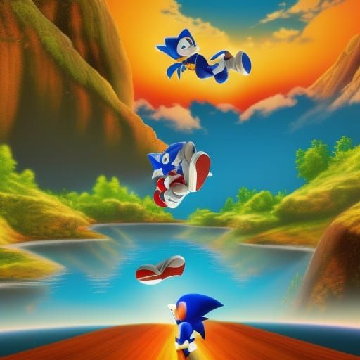 Sonic the Hedgehog - AI Generated Artwork - NightCafe Creator