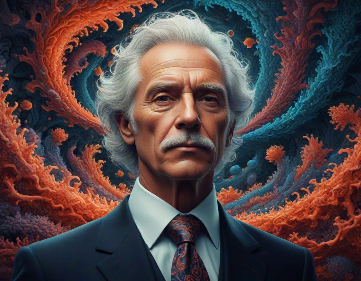 Mathematical Marvels in Vibrant Dieselpunk Scene - AI Art