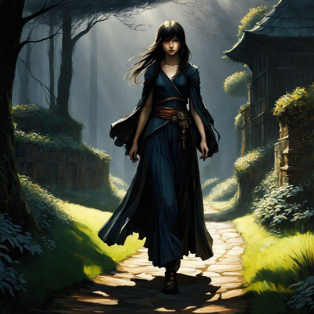 Setting Forth At Dawn - Mysterious Figure Emerges from Darkn...