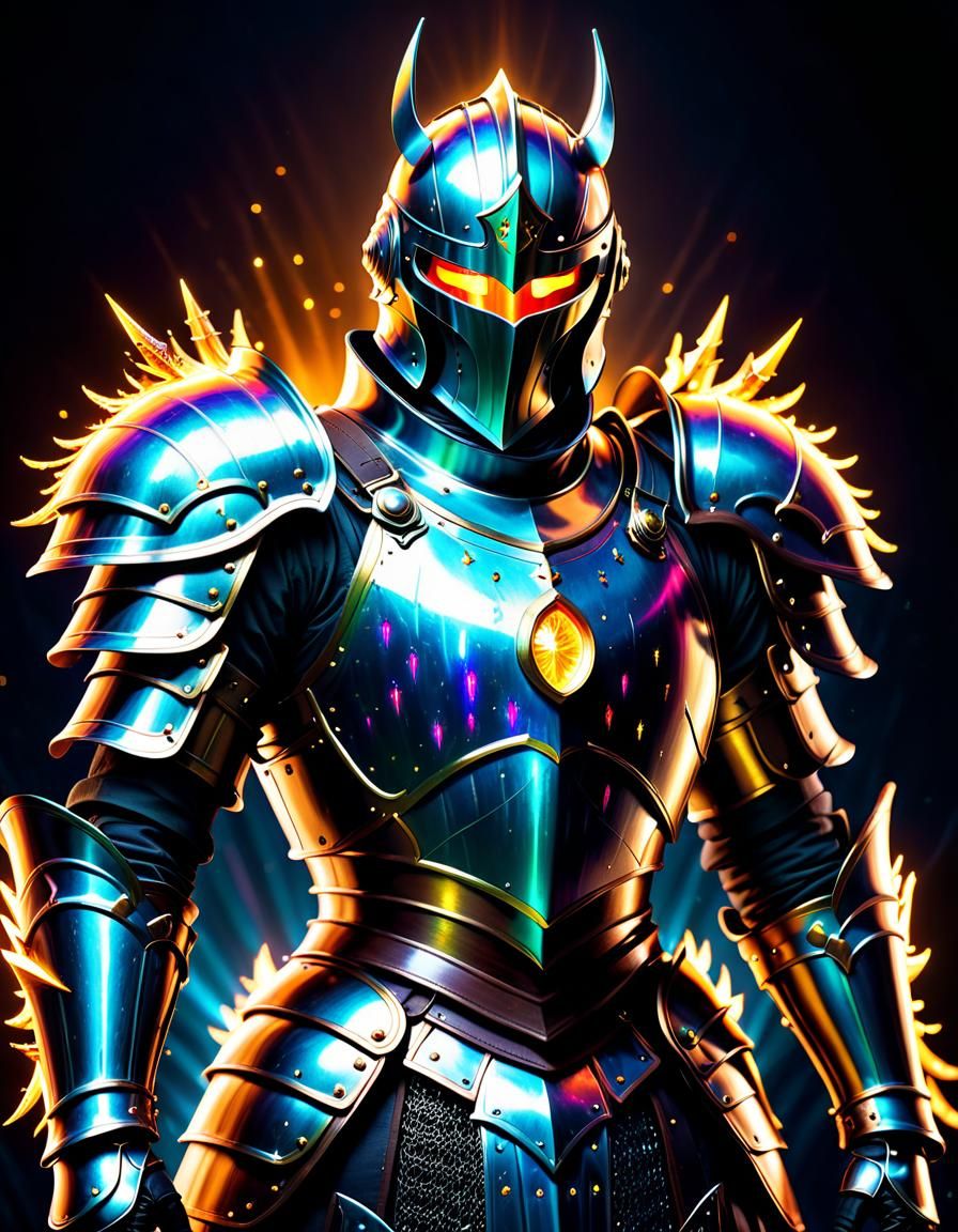 Glowing Knight - AI Generated Artwork - NightCafe Creator