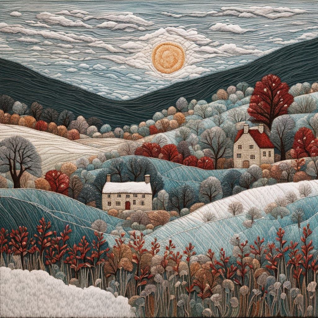 Winter string art - Winter string art