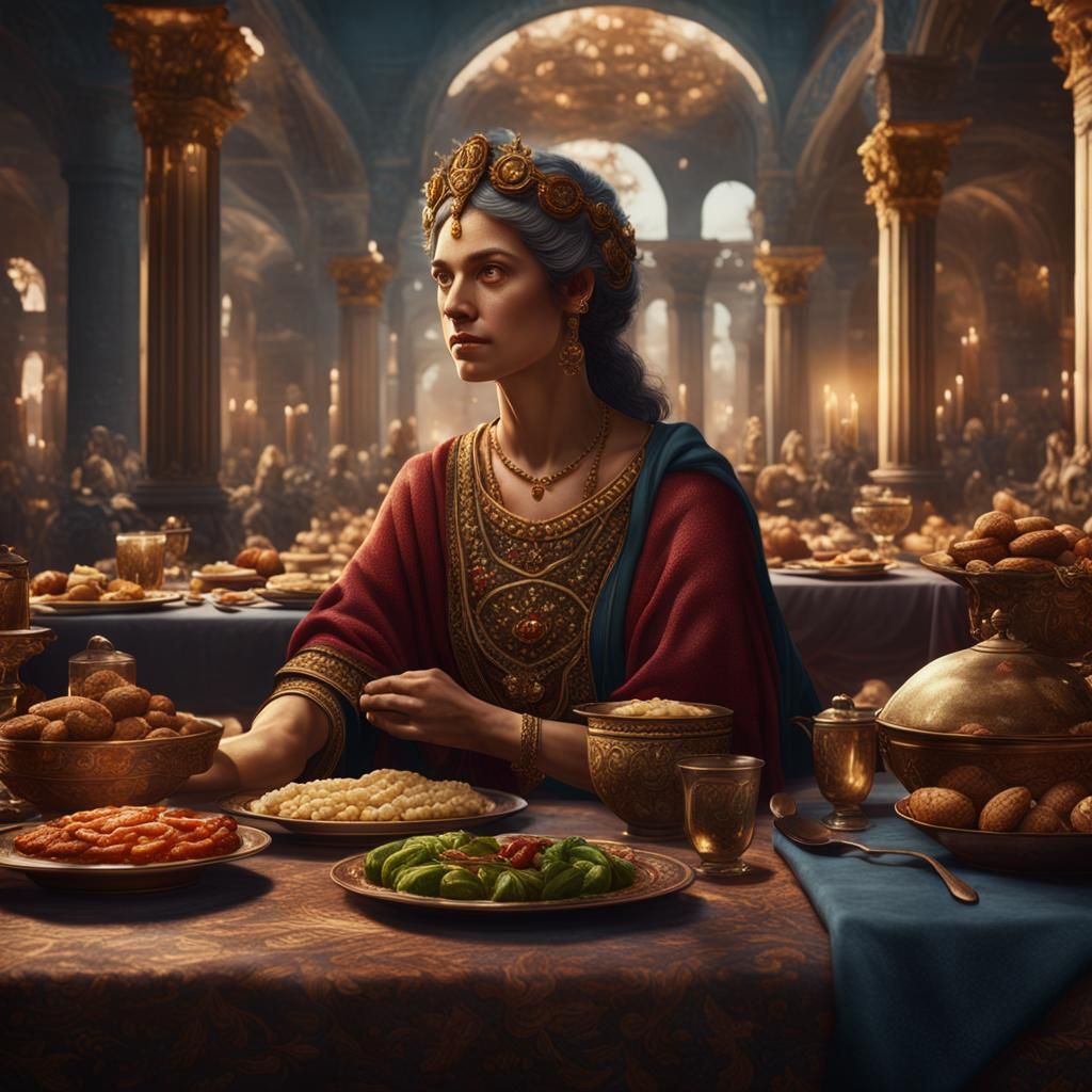 Edesia: the Roman Goddess of Food Who presides over banquets. - AI ...