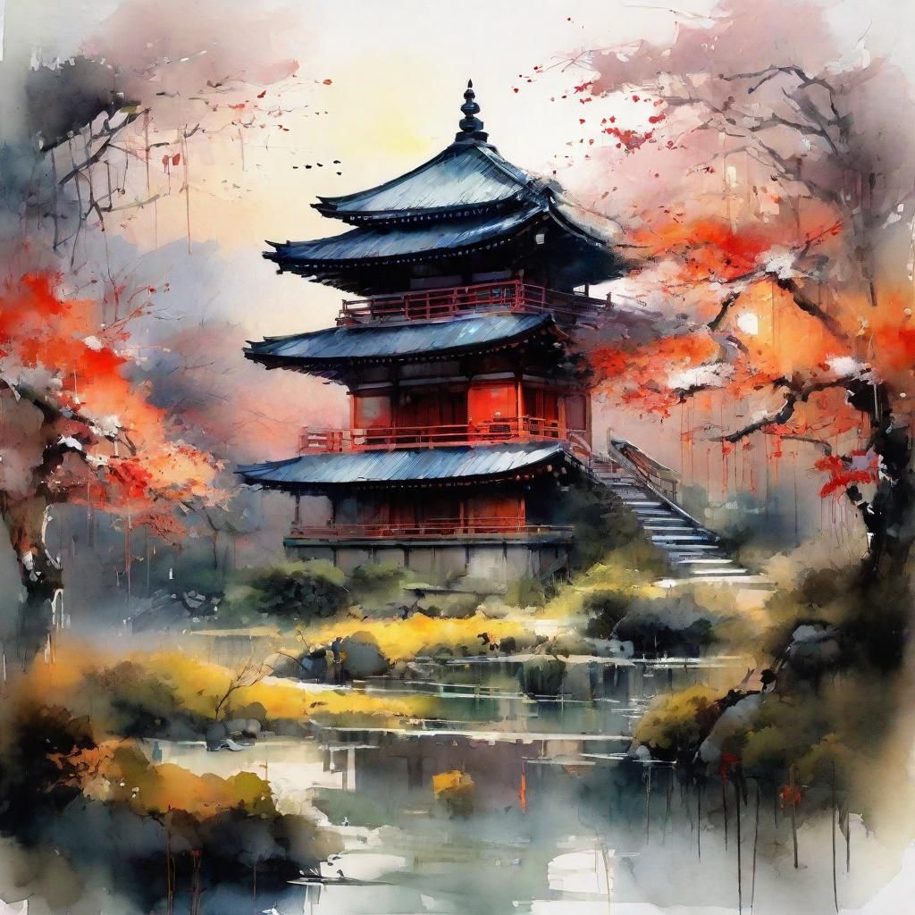 Beautiful Japanese zen temple - Japanese Zen Temple in Wate...