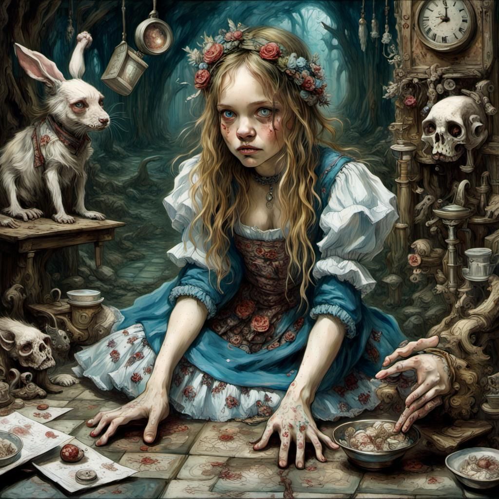 The Alice in Wonderland - AI Generated Artwork - NightCafe Creator