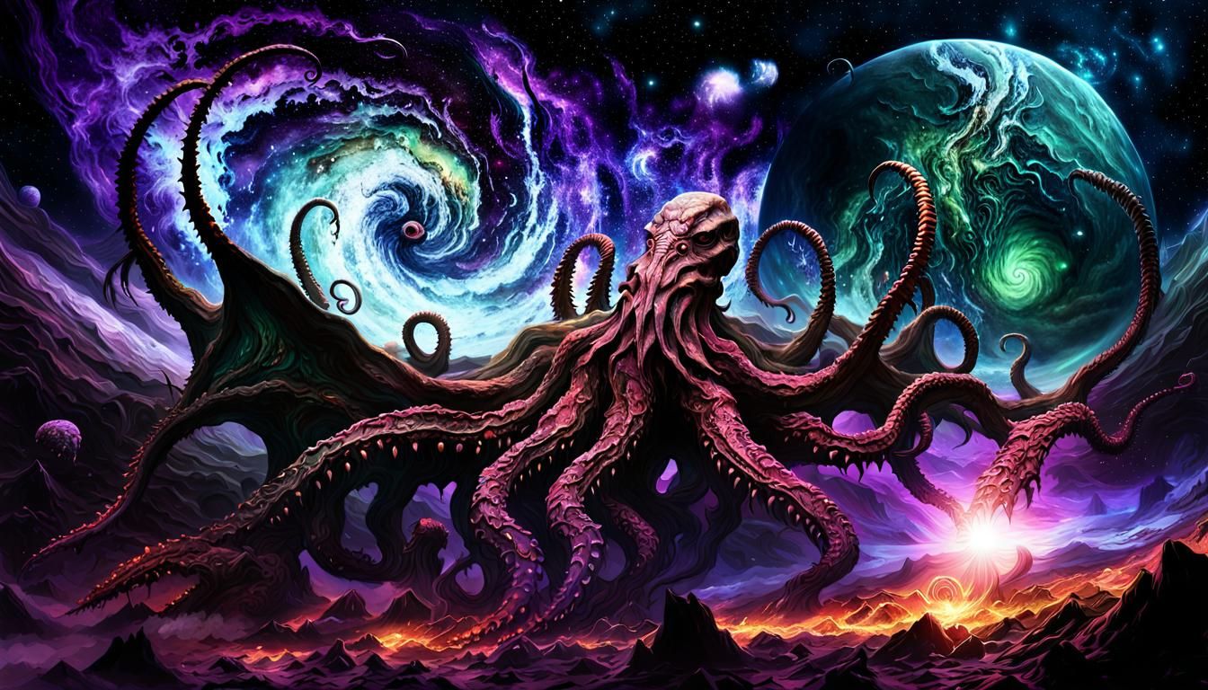 Lovecraftian Entity - AI Generated Artwork - NightCafe Creator