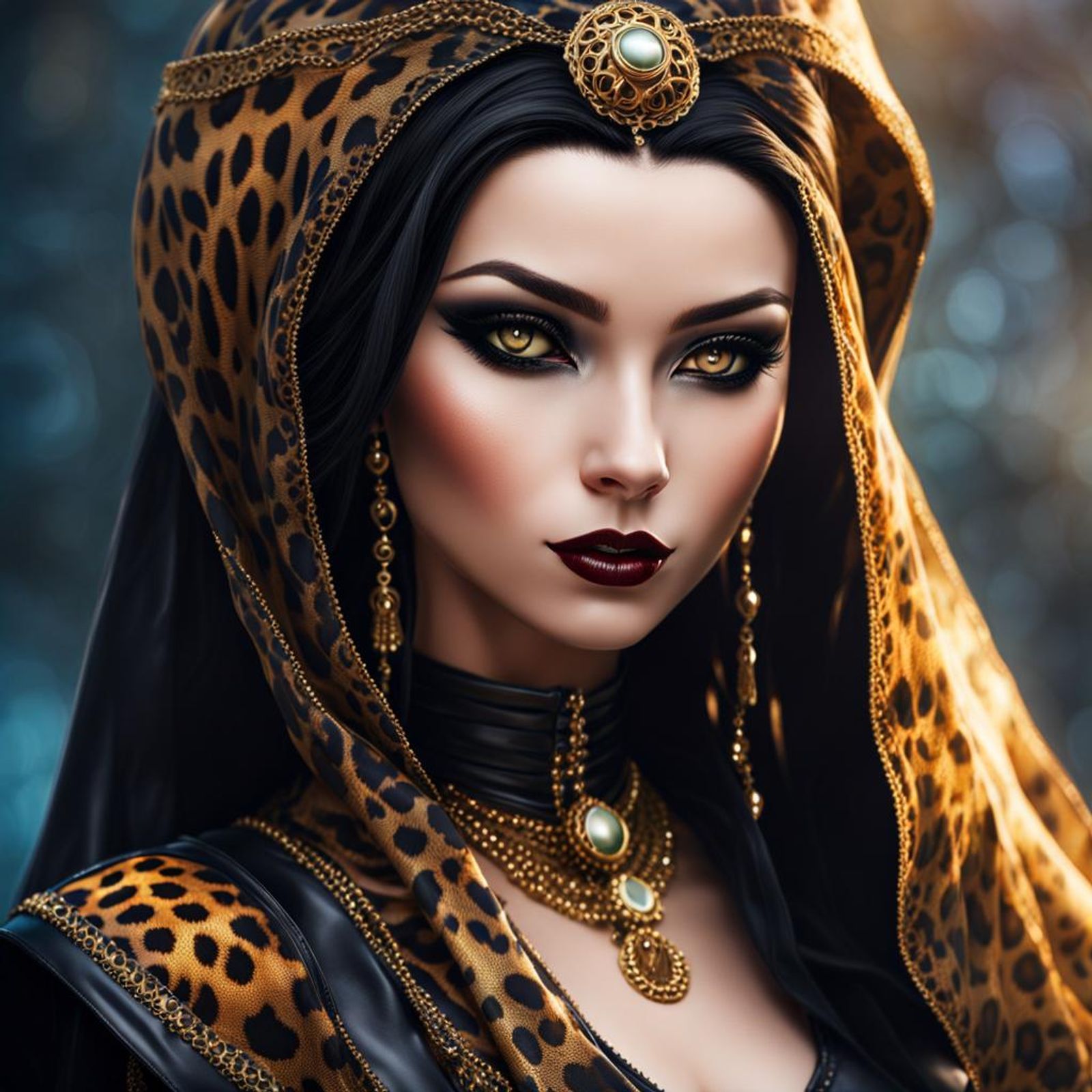 Leopard Goddess - AI Generated Artwork - NightCafe Creator