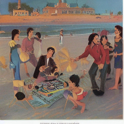 Soviet Mouse Celebrates Hanukkah by the Sea in Gro... - AI Art