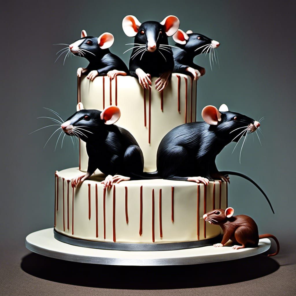 A wedding cake with anatomically accurate rats sinister by Greg ...