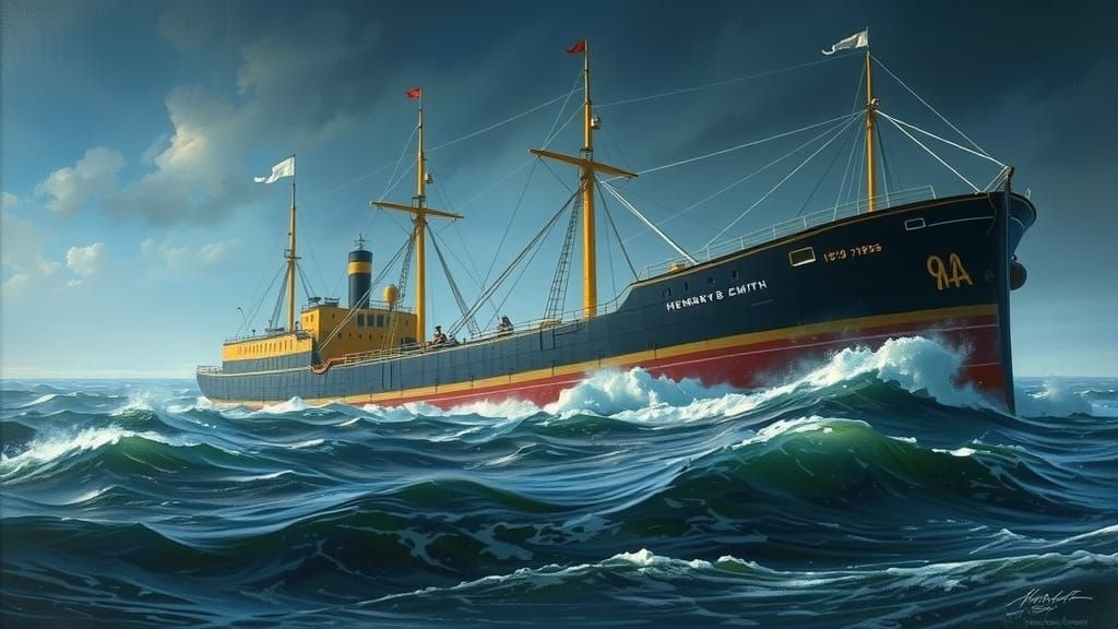 the Henry B. Smith - 19th-Century Great Lakes Freighter in...