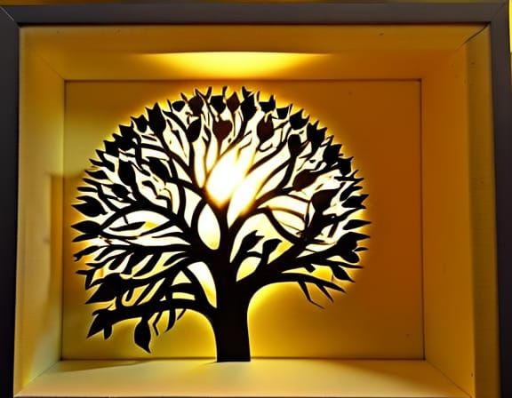 3D shadow box art |light box 2 - AI Generated Artwork - NightCafe Creator
