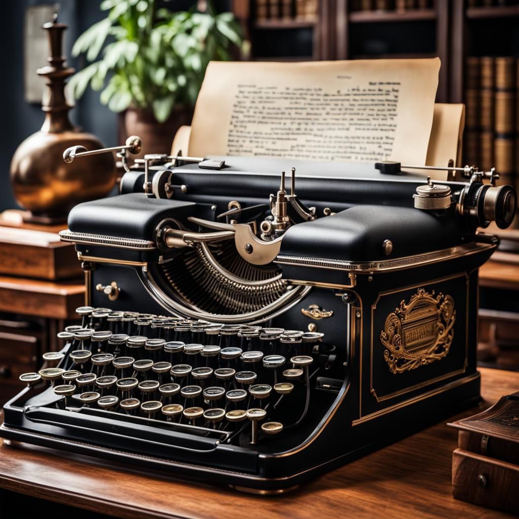 Typewriter - AI Generated Artwork - NightCafe Creator