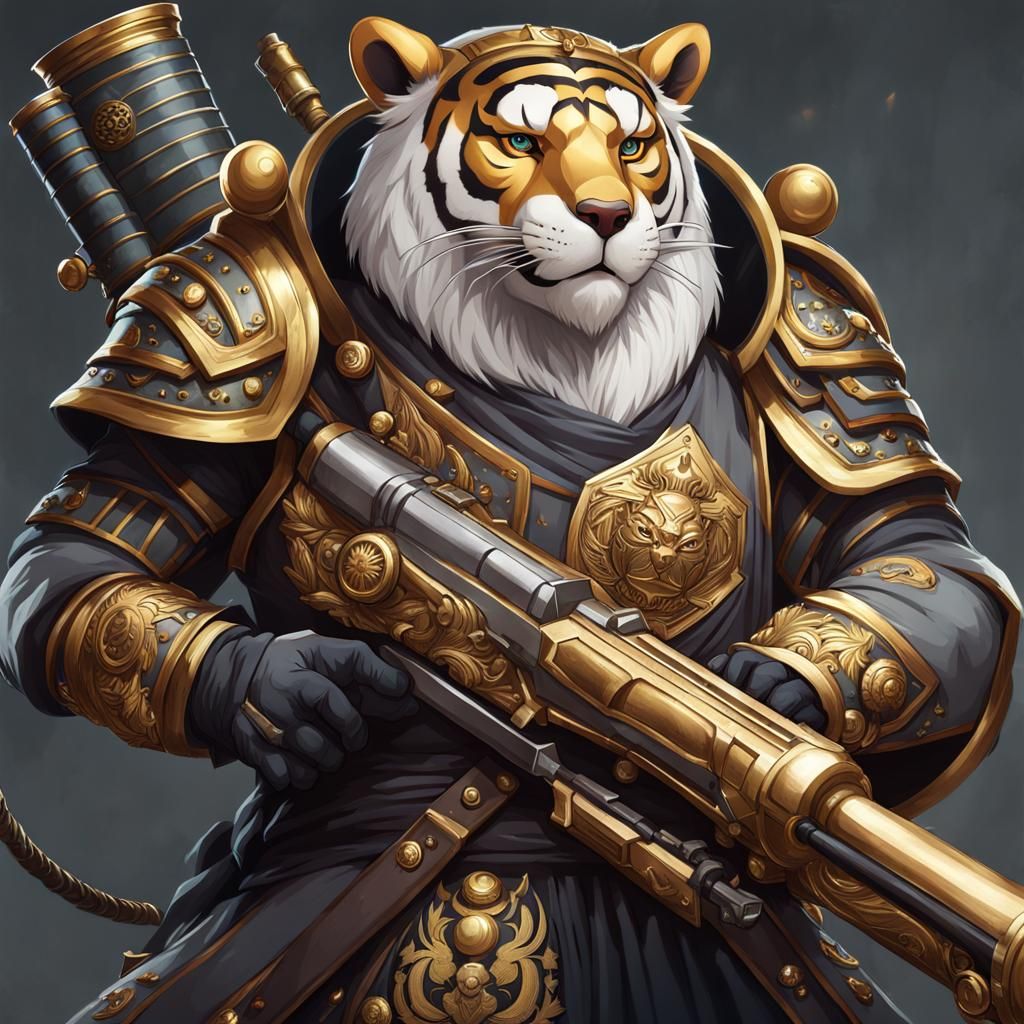 Tiger Soldier - AI Generated Artwork - NightCafe Creator