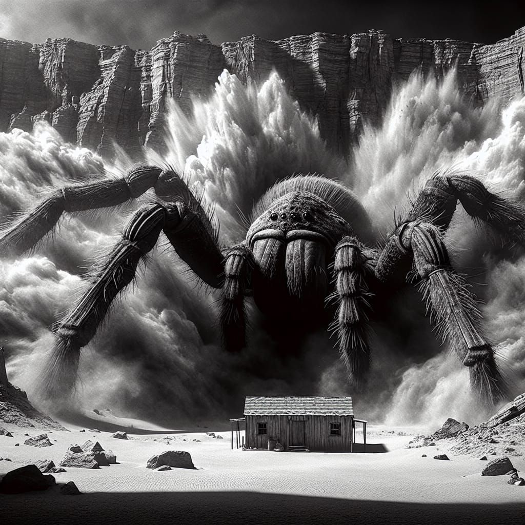 It came from below…..TARANTULA! - AI Generated Artwork - NightCafe Creator