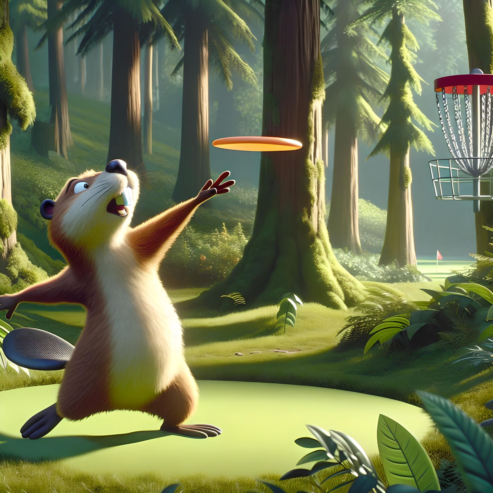 Oregon Disc Golf - In the basket - AI Generated Artwork - NightCafe Creator