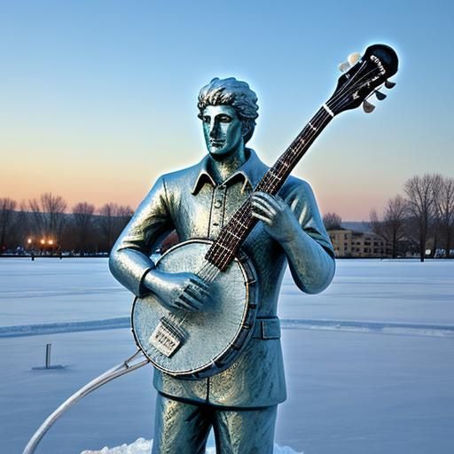statue of a banjo player - AI Generated Artwork - NightCafe Creator