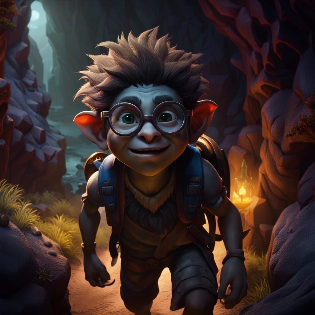 Tyler's first day at Cave Troll School - AI Generated Artwork ...