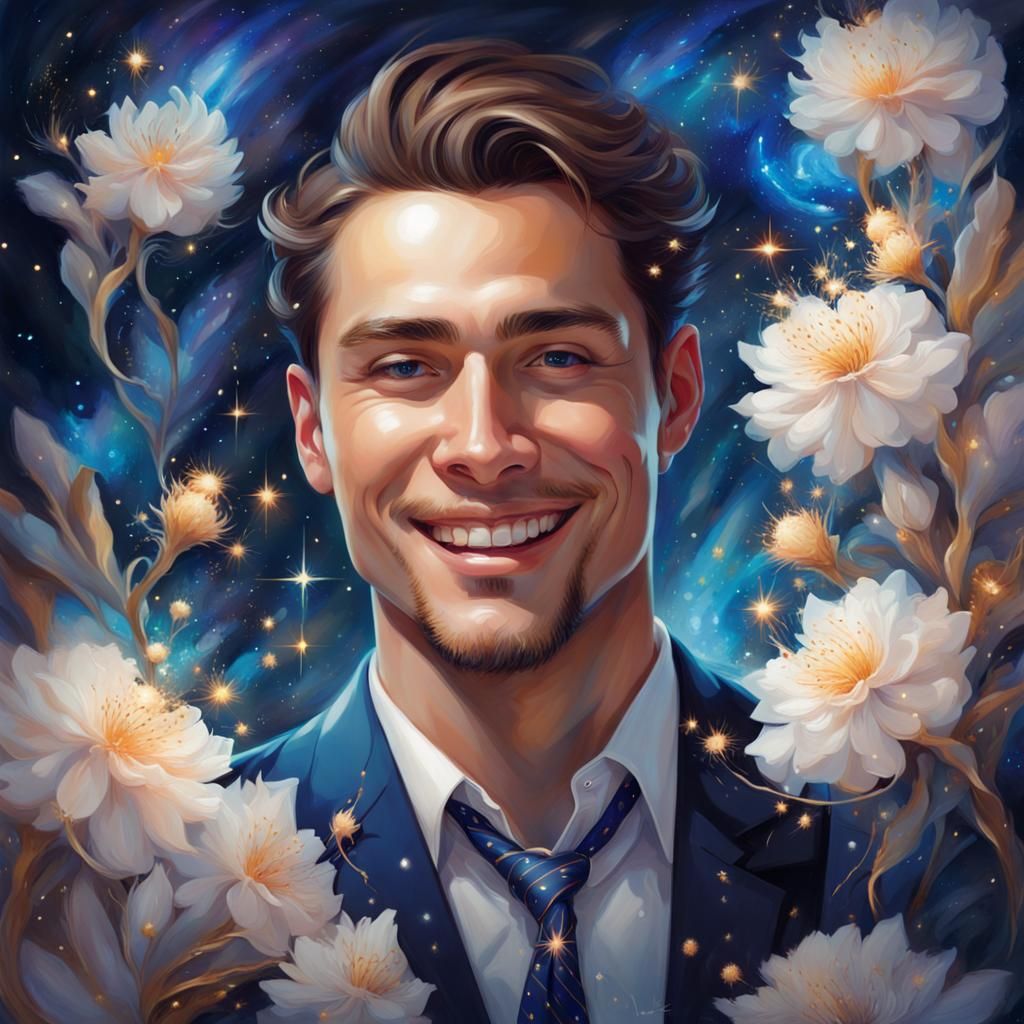 Man With A Smile - AI Generated Artwork - NightCafe Creator