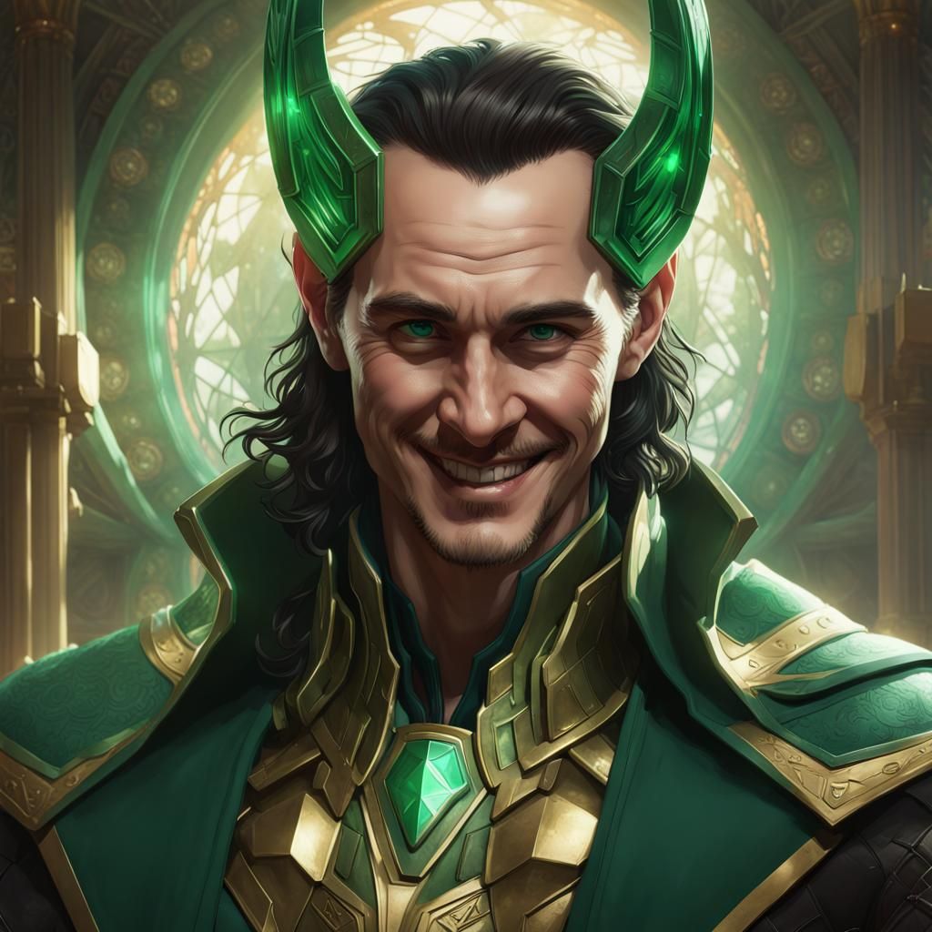 Loki senister smile, emerald green suite,epic entrance walking out ...