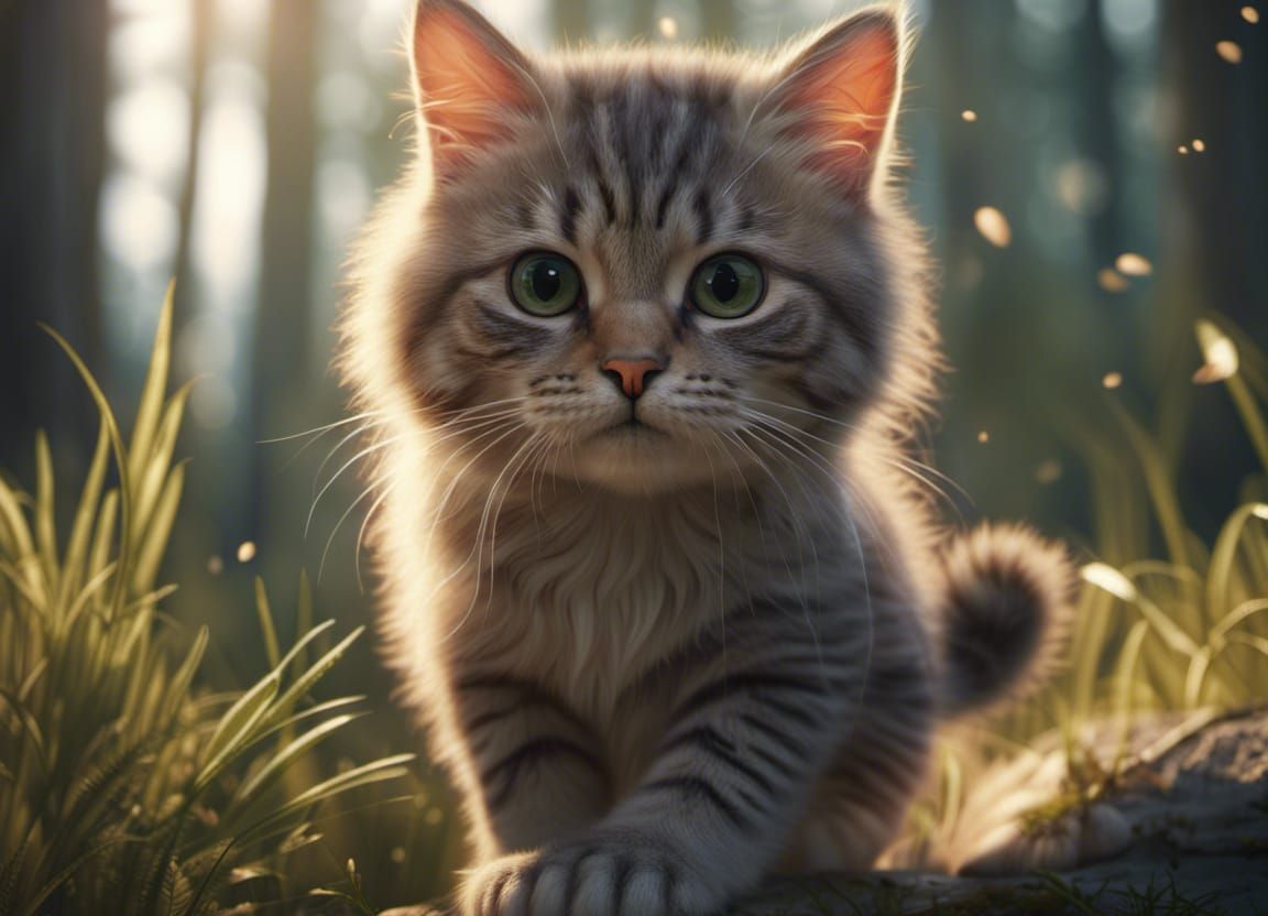 Cute cat - AI Generated Artwork - NightCafe Creator