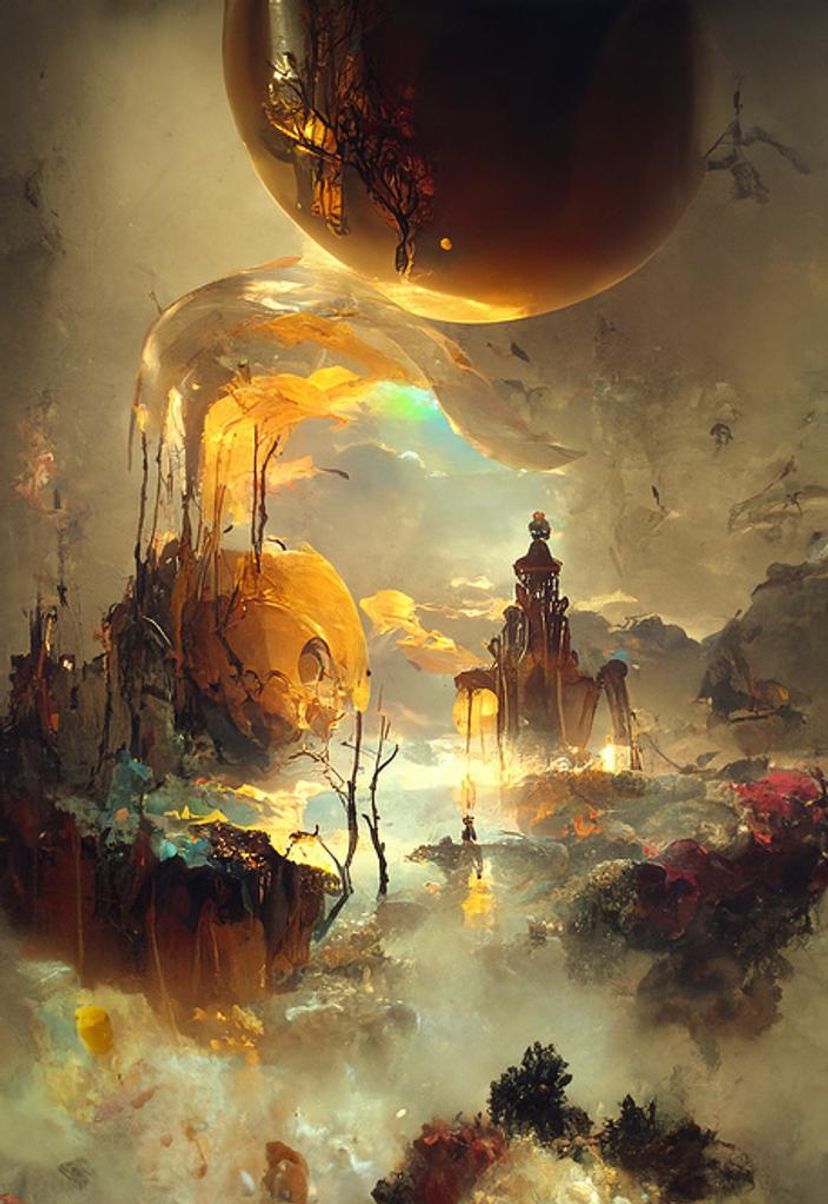 Dystopian Honeypunk - AI Generated Artwork - NightCafe Creator