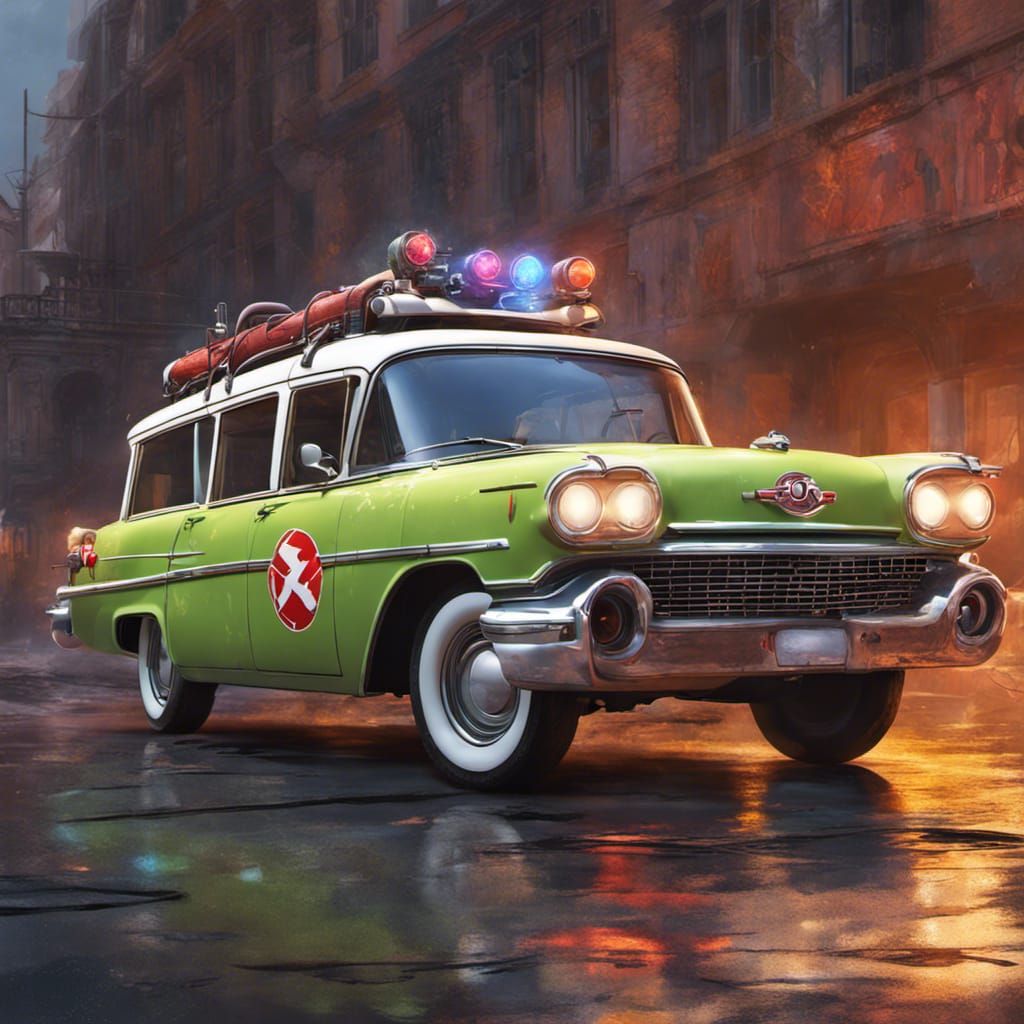 sos ghost buster car - AI Generated Artwork - NightCafe Creator