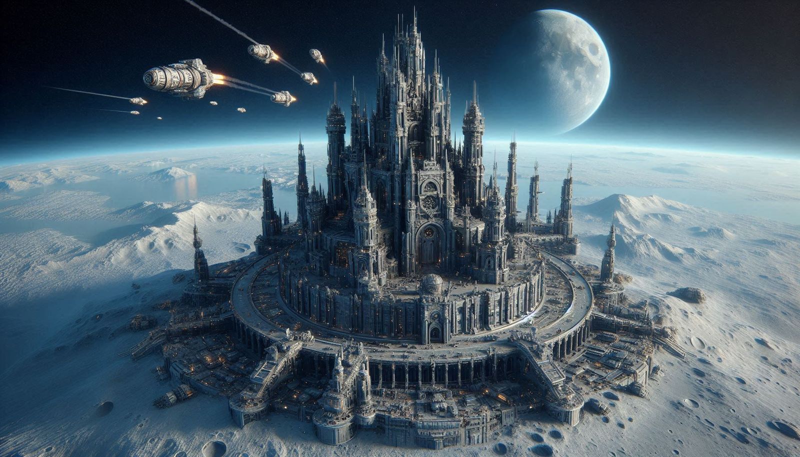 Space Castle - AI Generated Artwork - NightCafe Creator