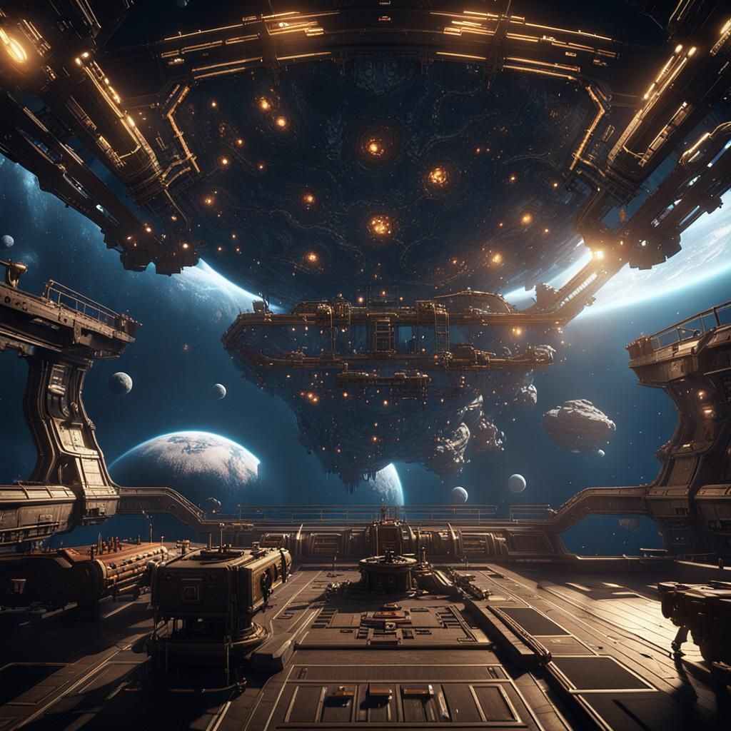 a gigantic old and rusty spaceship. - AI Generated Artwork - NightCafe ...