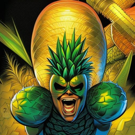 Super pineapple man - AI Generated Artwork - NightCafe Creator