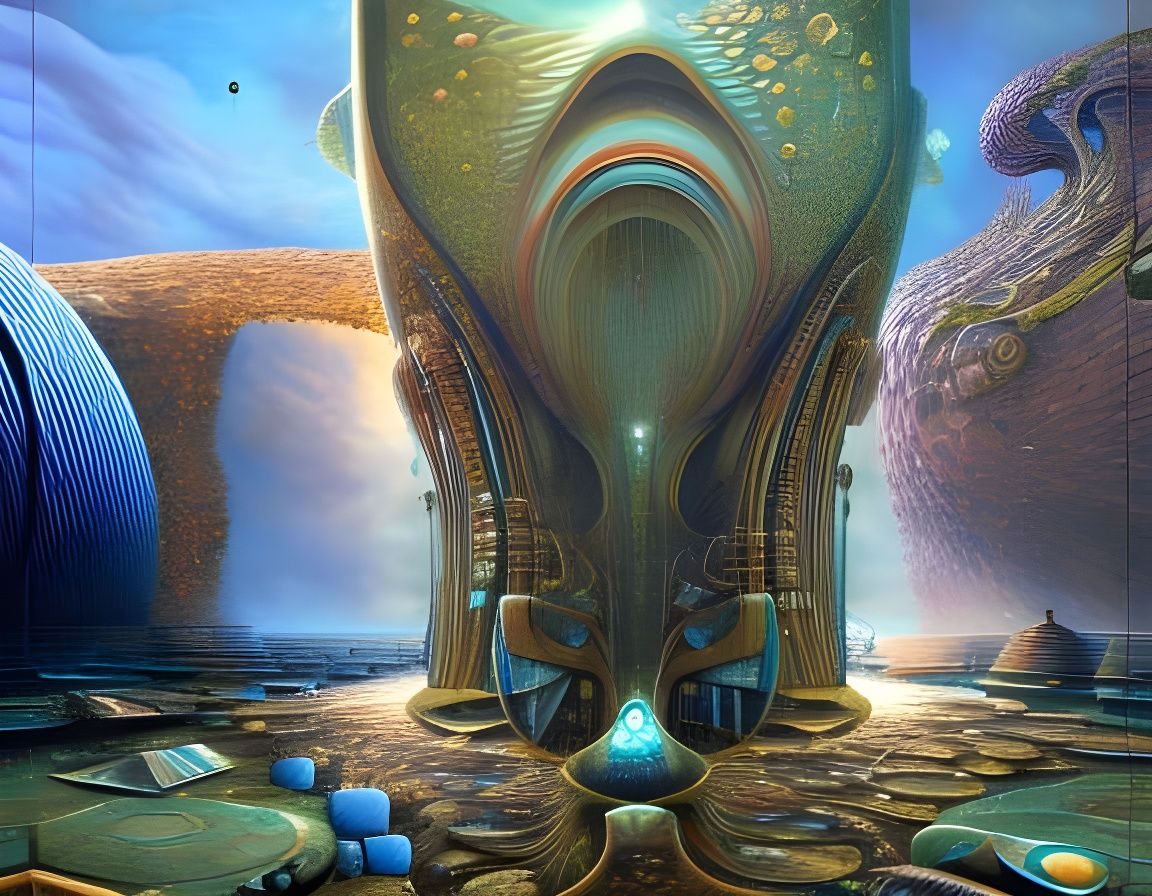 Alien Tree Trunk - AI Generated Artwork - NightCafe Creator