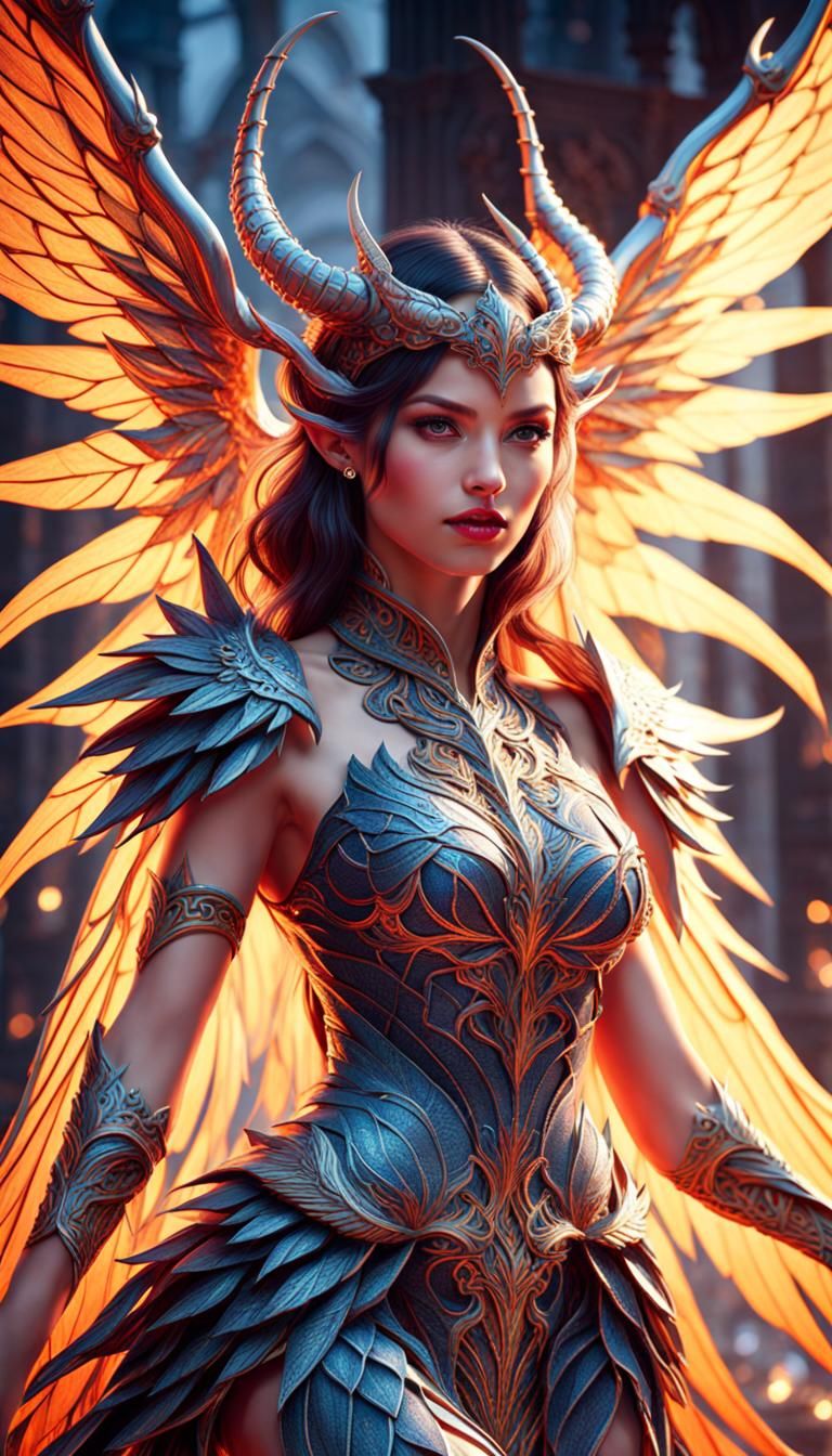 demon girl - AI Generated Artwork - NightCafe Creator