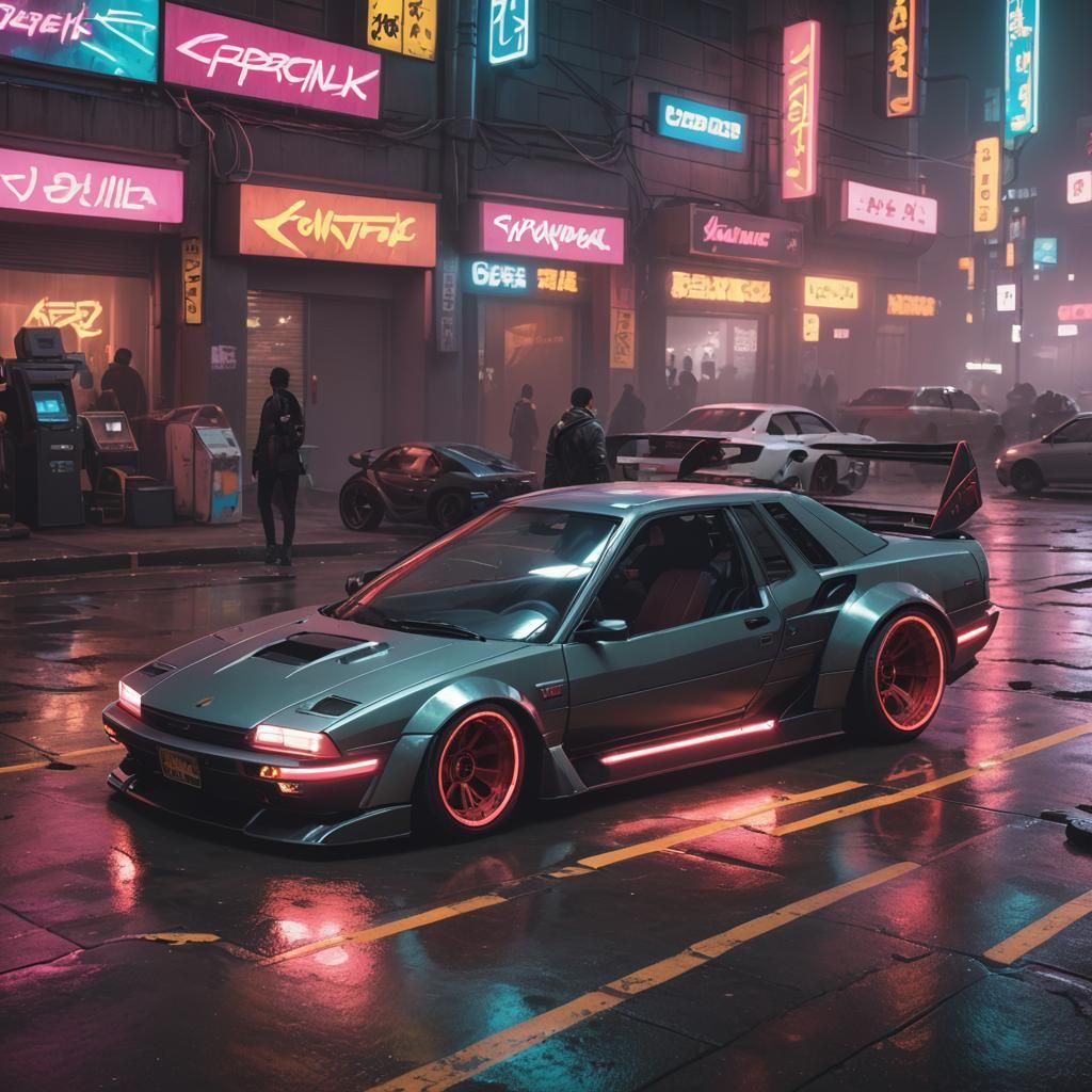 stanced car - AI Generated Artwork - NightCafe Creator
