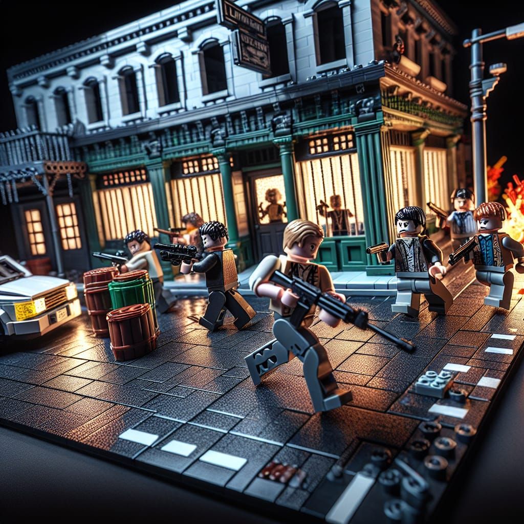 Kill Bill in LEGO - AI Generated Artwork - NightCafe Creator