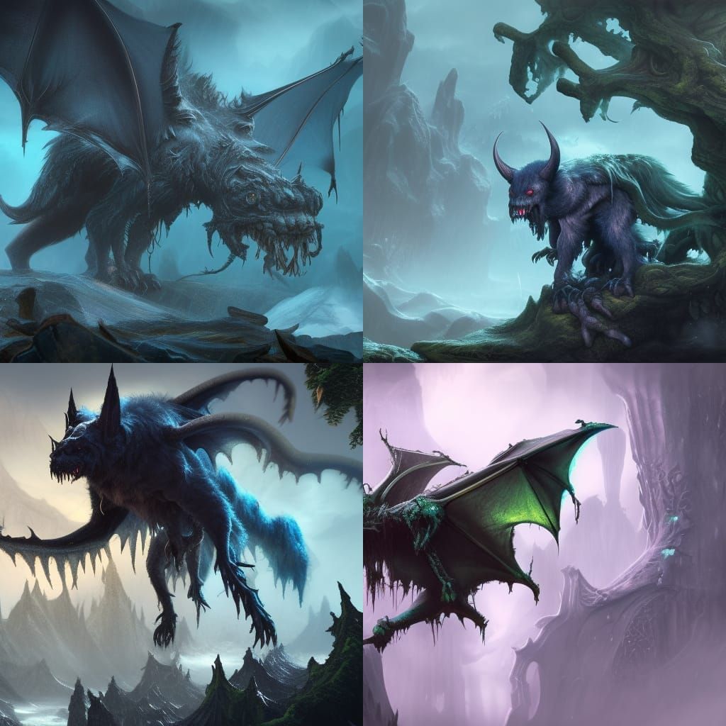 Icy Monstrosities - AI Generated Artwork - NightCafe Creator