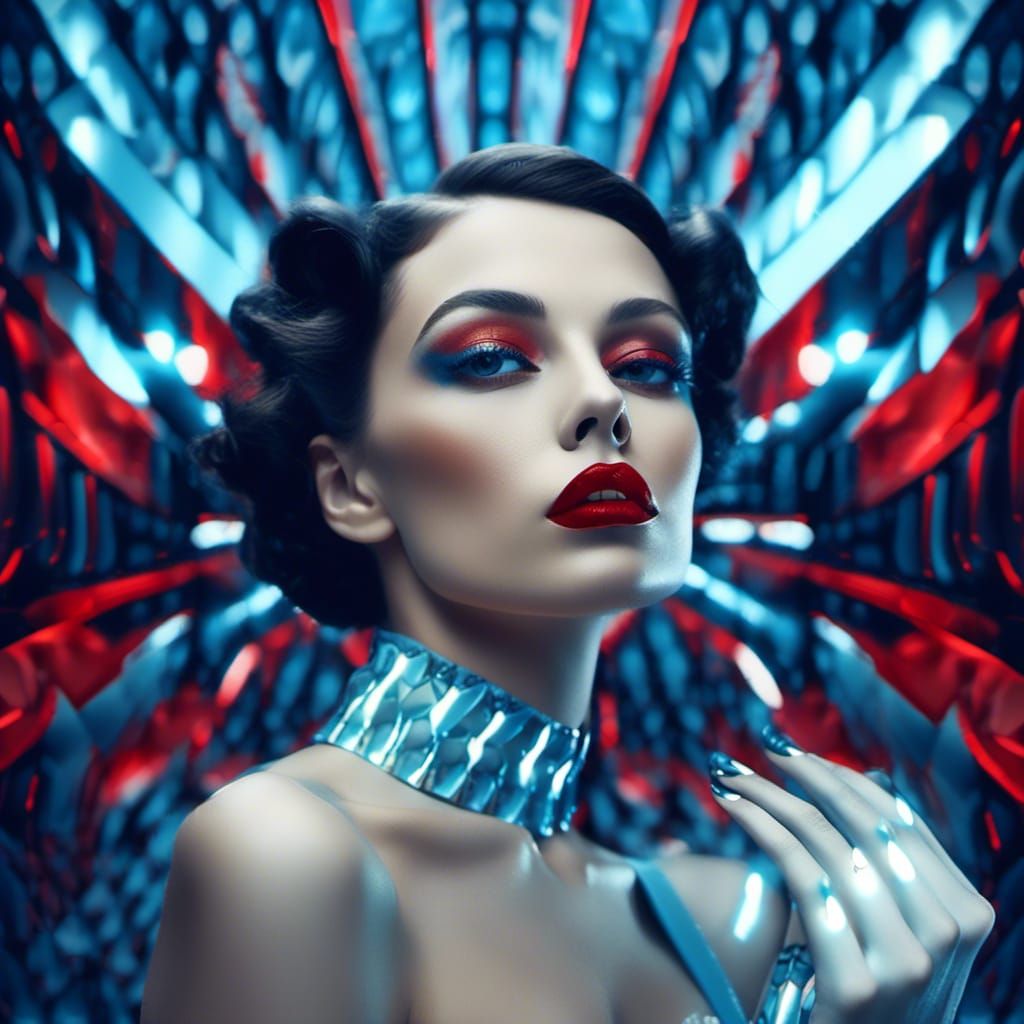 1920s Lips - AI Generated Artwork - NightCafe Creator