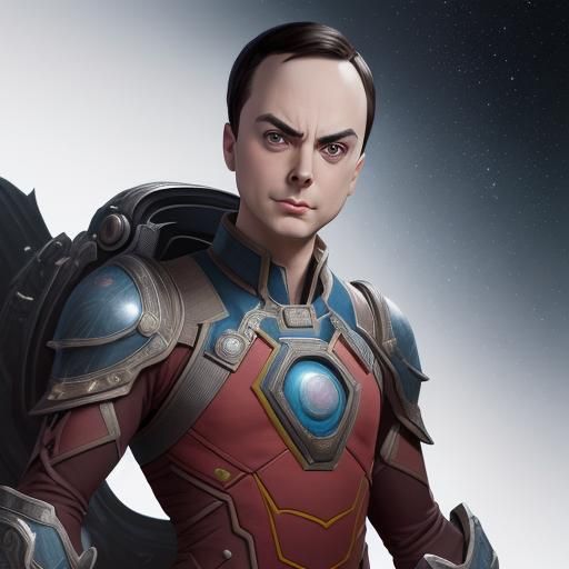 sheldon from the big bang theory as a cartoon on a white background ...