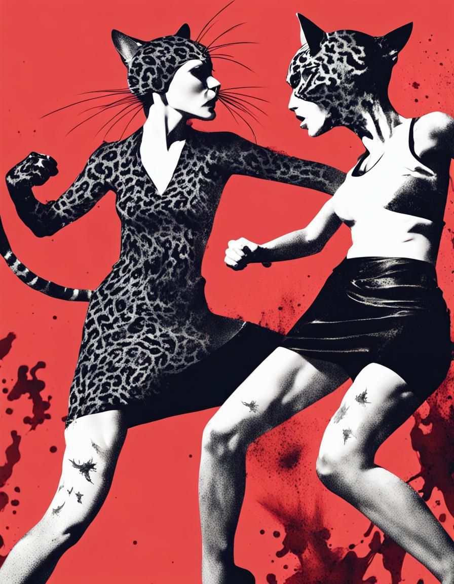 CAT!Fight v15 - AI Generated Artwork - NightCafe Creator