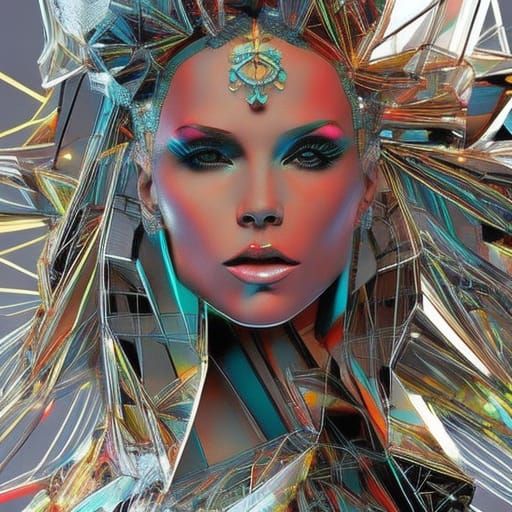 Geo-Augmented Portrait 2045 - AI Generated Artwork - NightCafe Creator