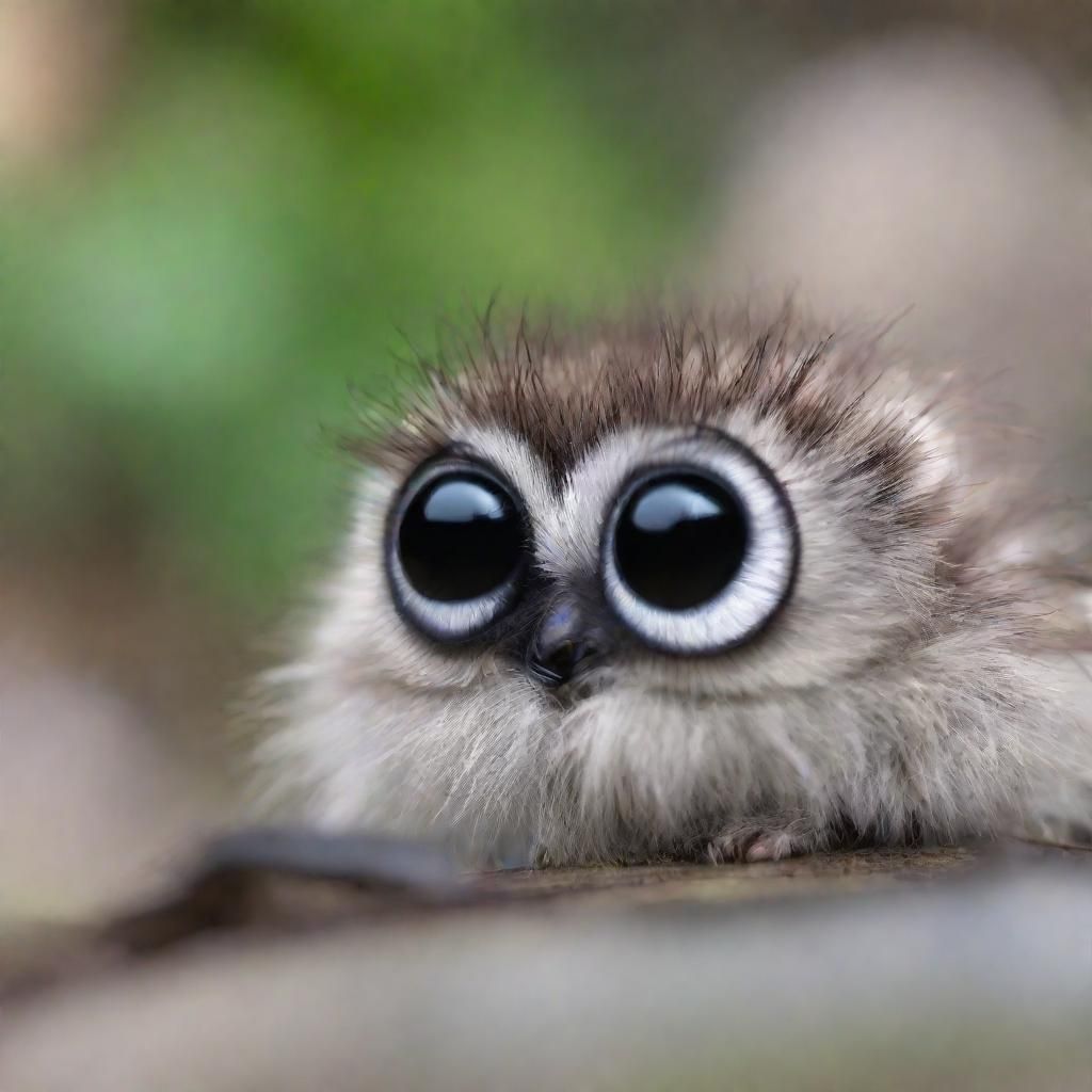 Something cute and fuzzy with big eyes - AI Generated Artwork ...