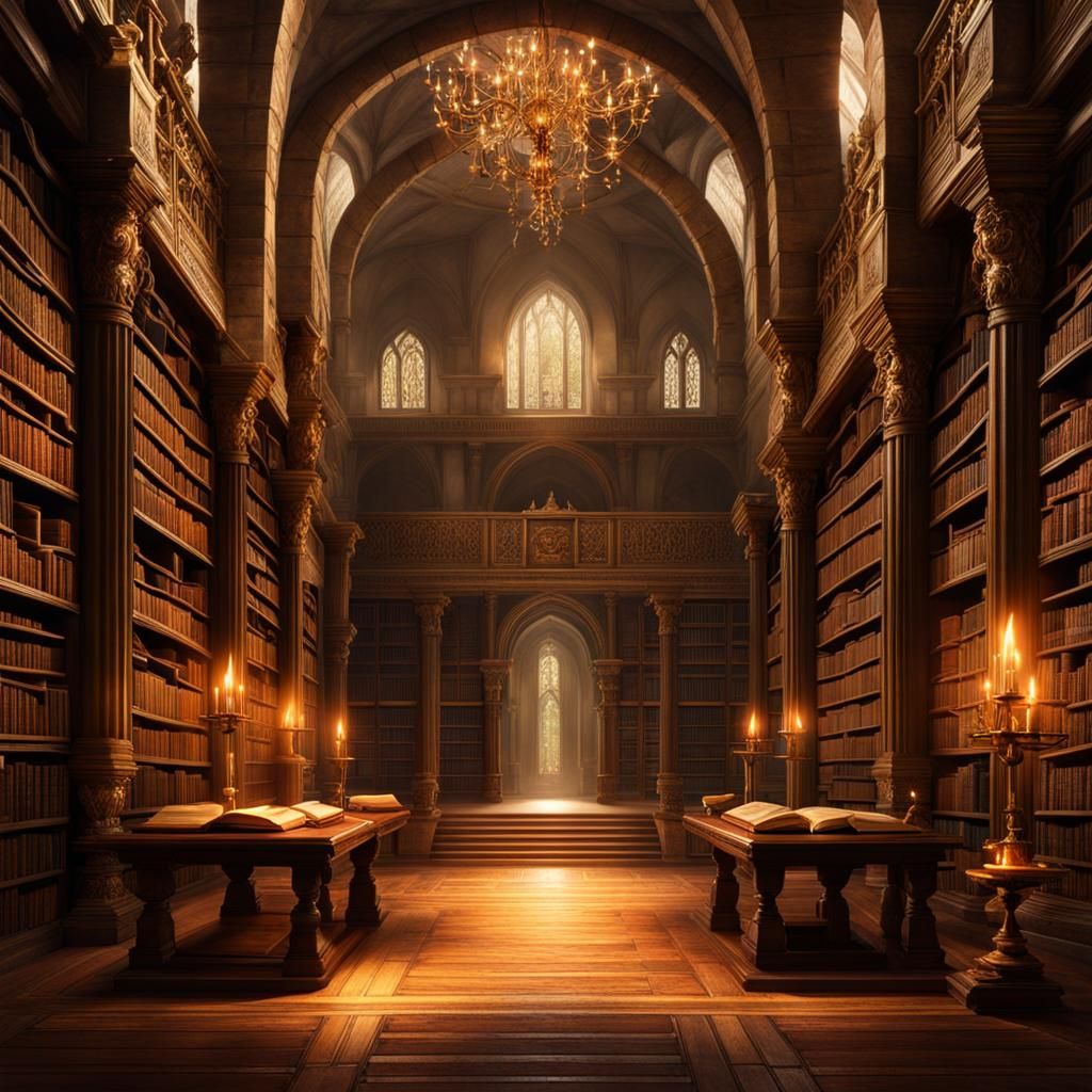 Embark on a quest in a realm where ancient libraries guarded by ...