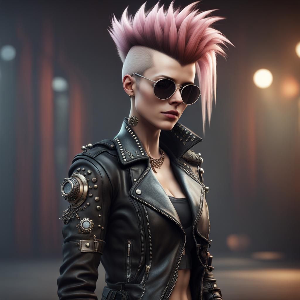 Anthropomorphic punk - AI Generated Artwork - NightCafe Creator