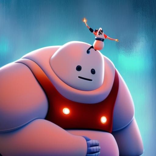 Baymax Disney - Hyperrealistic Baymax Disney Concept Art