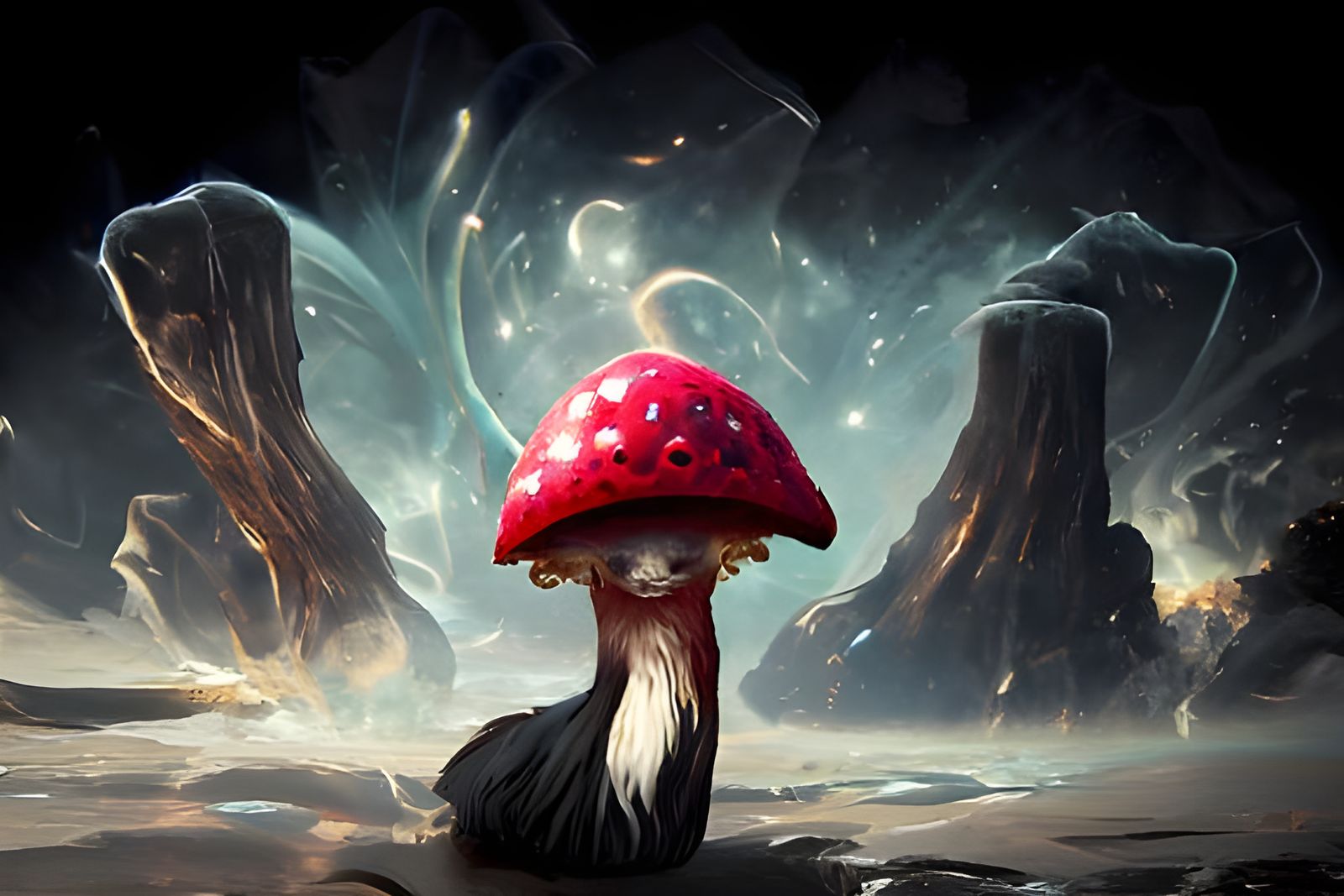 Mushroom wizard, the cute - AI Generated Artwork - NightCafe Creator