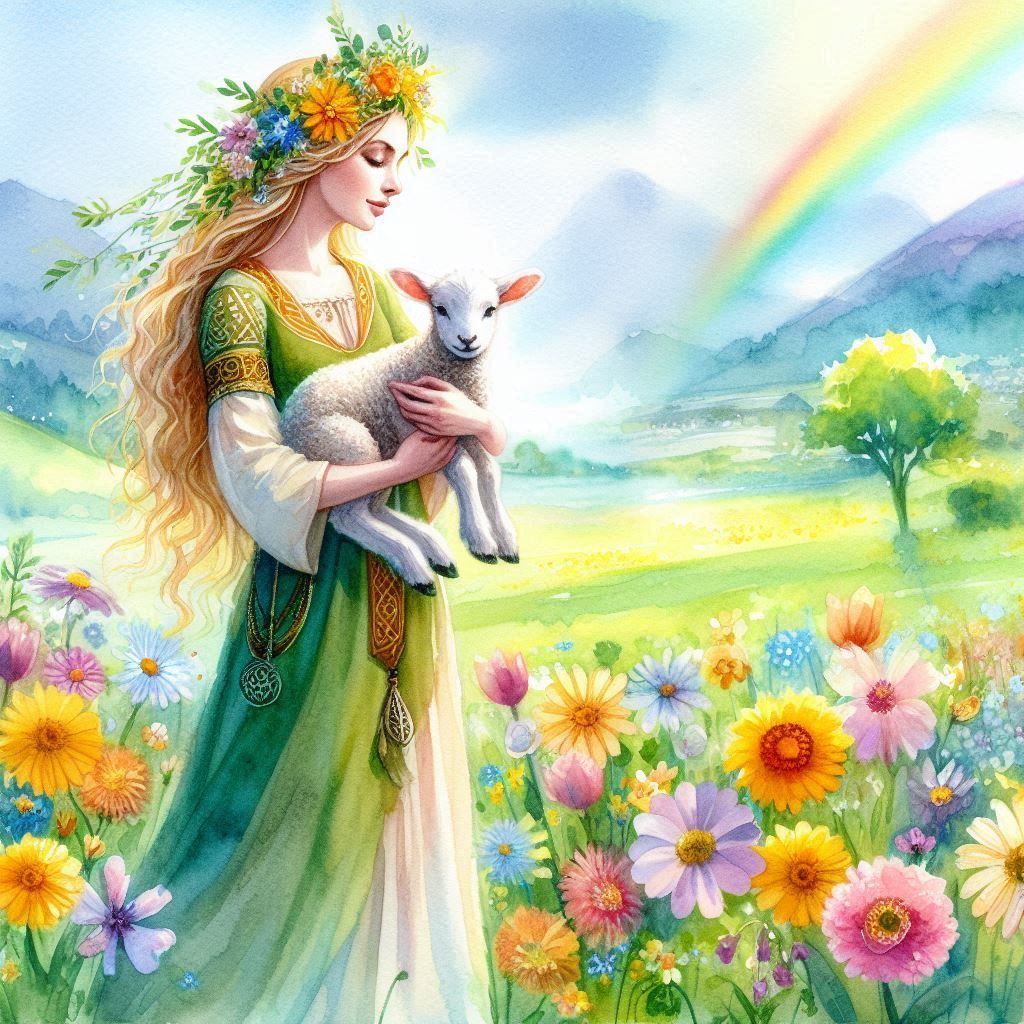 Brigit Celtic Goddess of Spring - AI Generated Artwork - NightCafe Creator