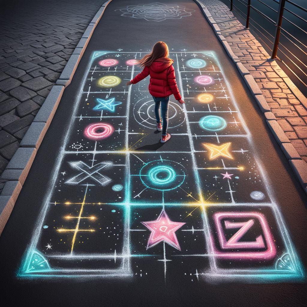 Magical Hopscotch - AI Generated Artwork - NightCafe Creator