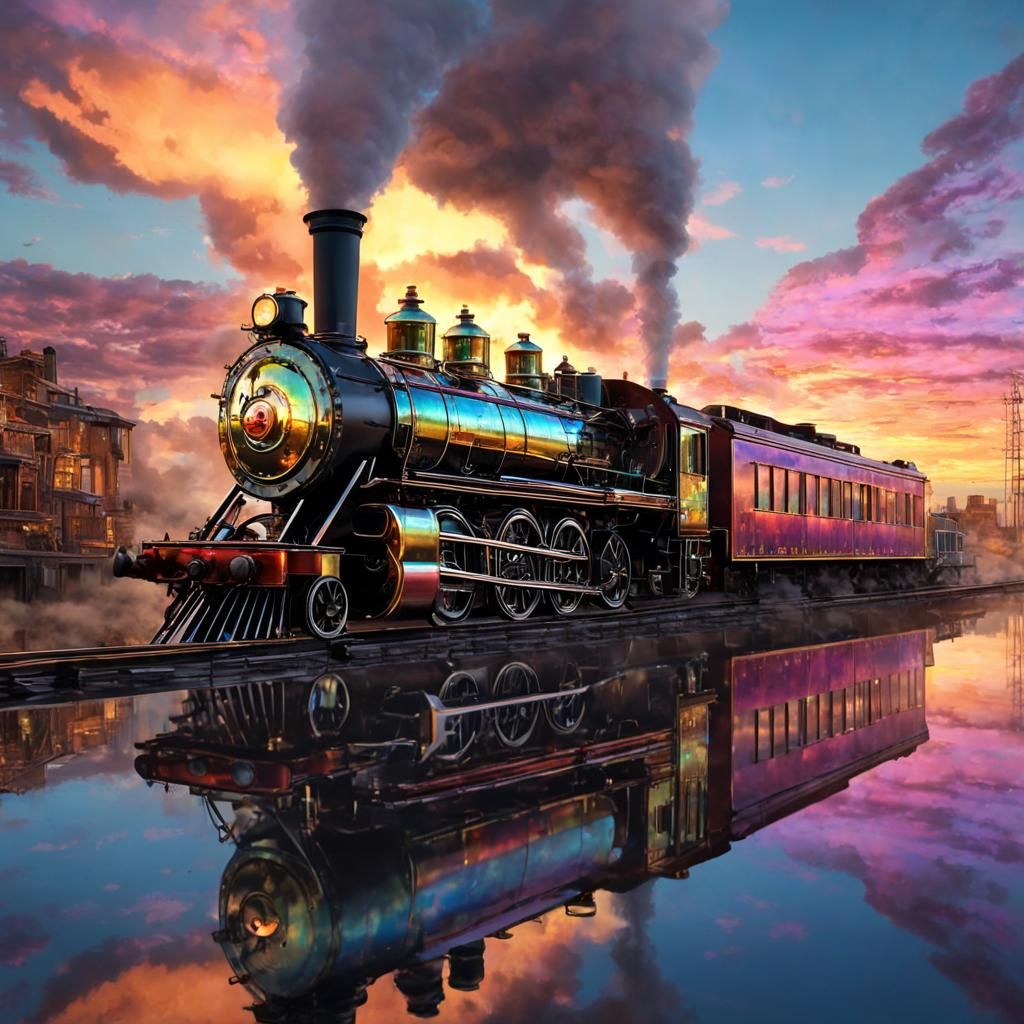 Surrealistic Steam Engines II - AI Generated Artwork - NightCafe Creator
