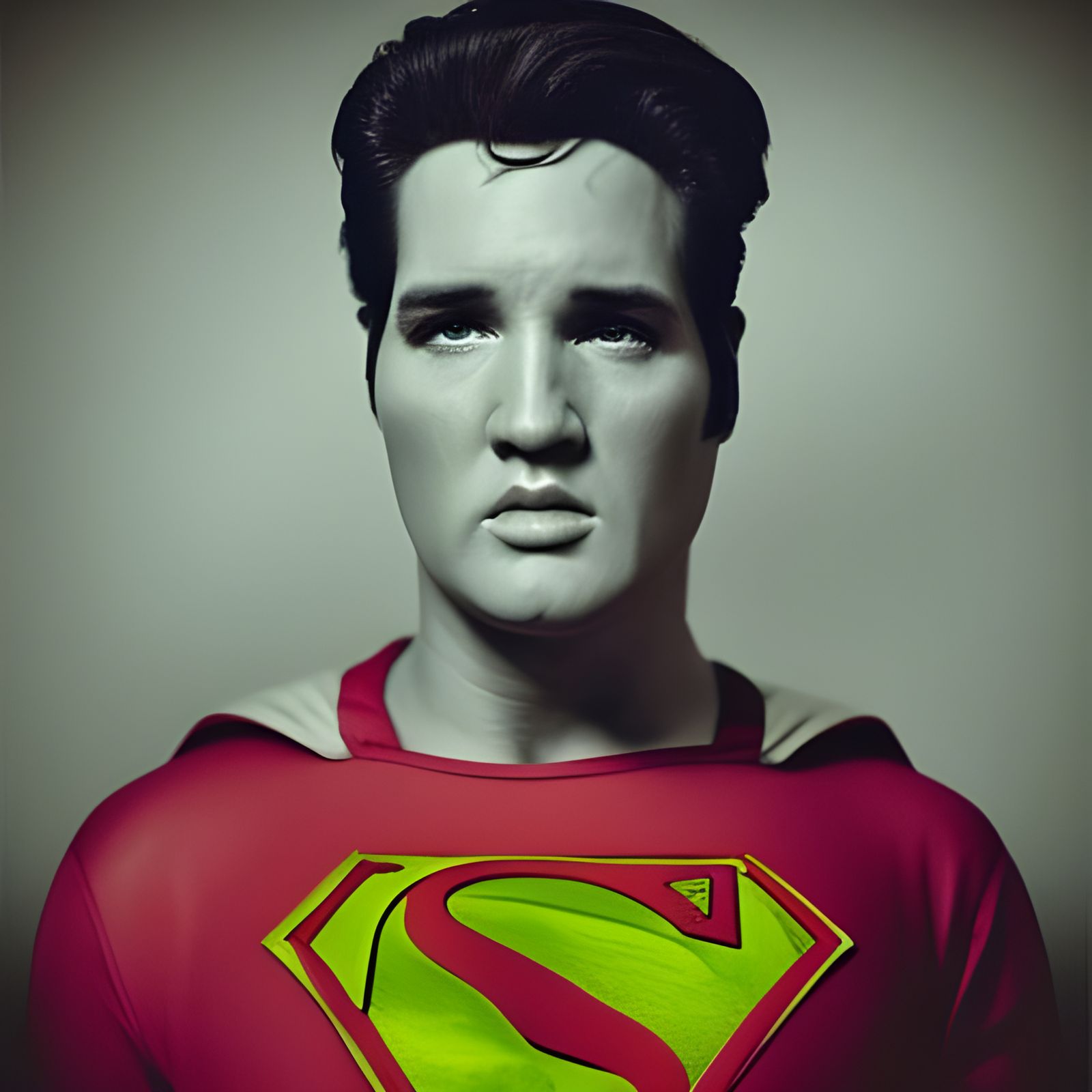 Elvis as Superman - AI Generated Artwork - NightCafe Creator