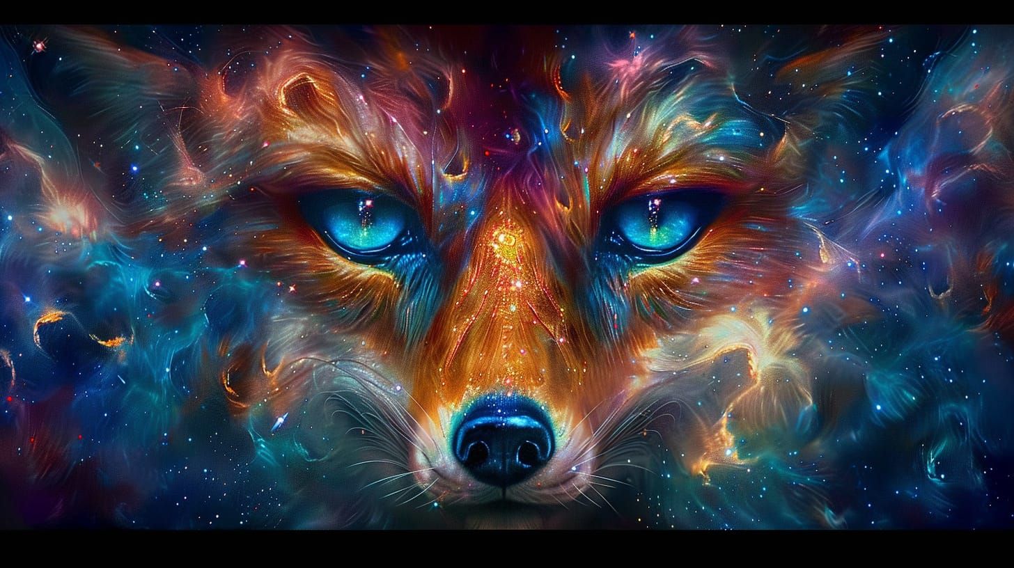 Cosmic Fox - AI Generated Artwork - NightCafe Creator